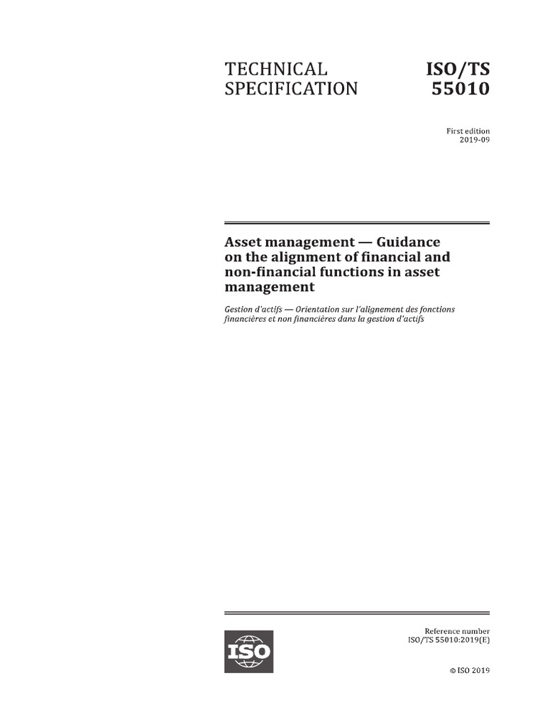 ISO/TS 55010: Asset Management Guide | PDF | International Organization ...