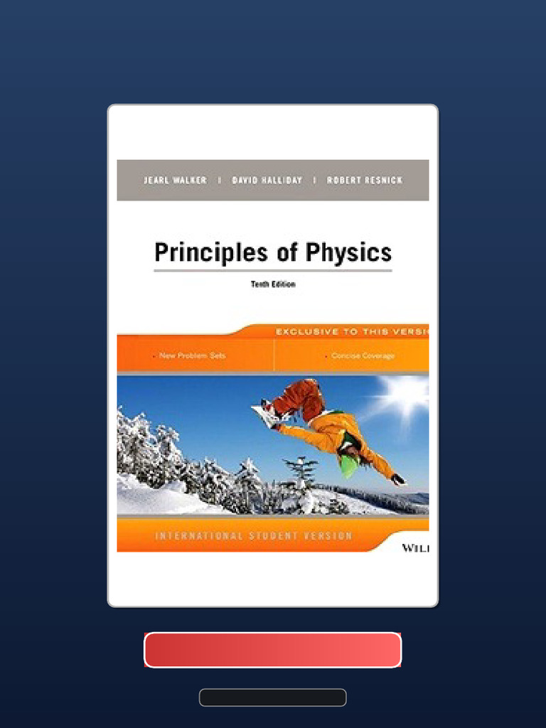 Immediate Access Principles of Physics International Edition 10th ...