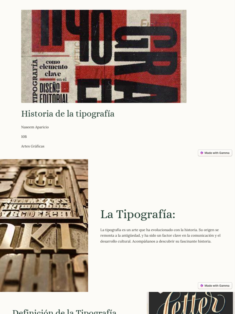 Historia de La Tipografia | PDF | Escritura | Tipografía