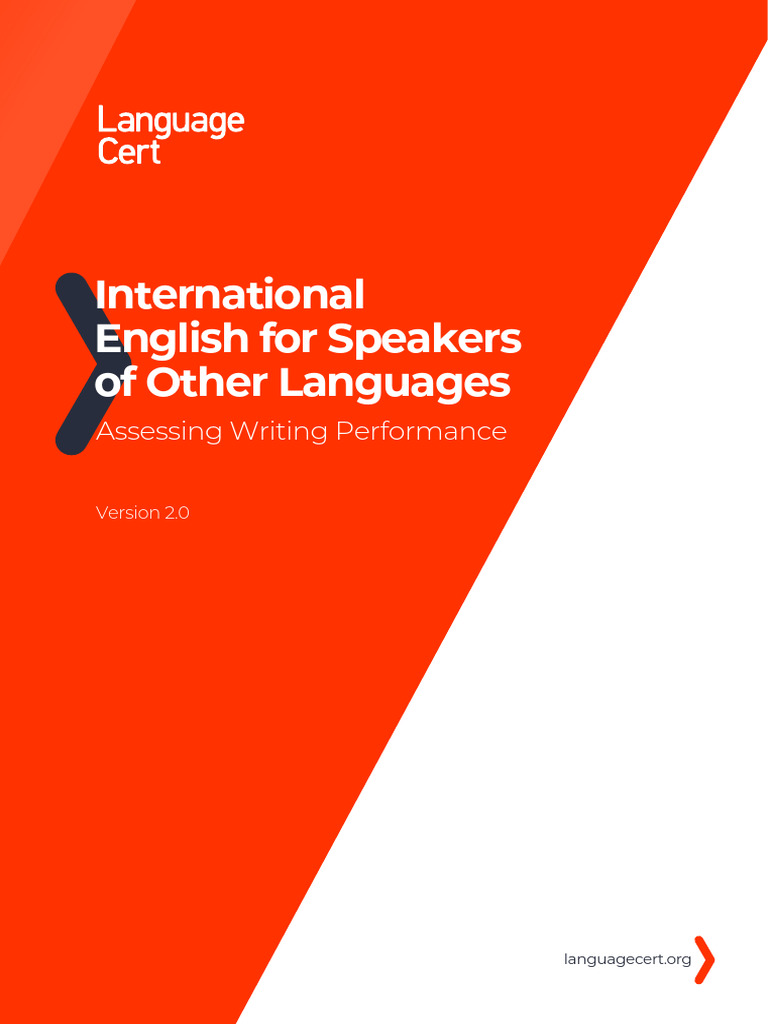 Writing Assessment for LanguageCert ESOL | PDF | Linguistics | Human ...