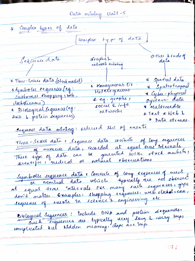 Data Types and Mining Techniques | PDF