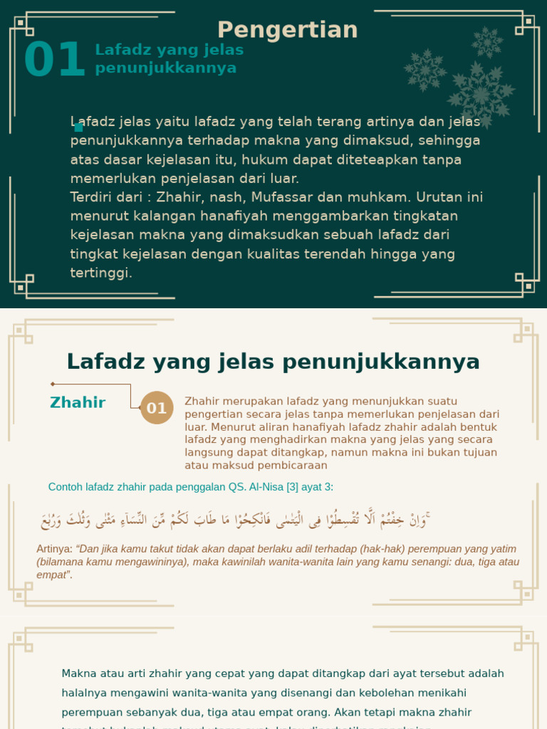 Pengertian dan Jenis Lafadz Jelas | PDF