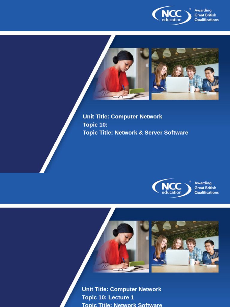 CN Topic 10 Network and Server Software | PDF | Computer Network ...