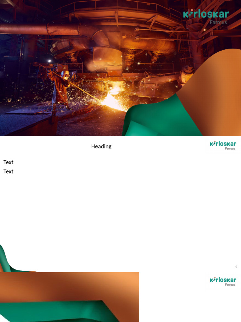 Kirloskar Ferrous PPT Template - Rev3 | PDF