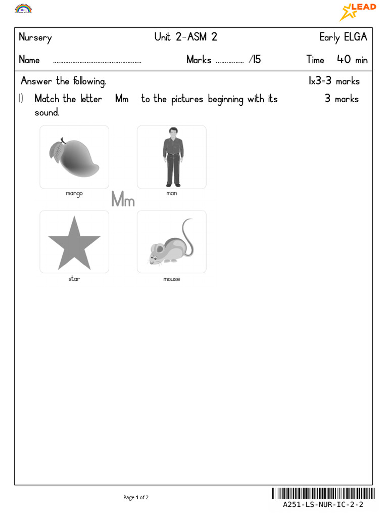55581-ASMNO-Nursery Integrated Curriculum ASM-7 5446 | PDF