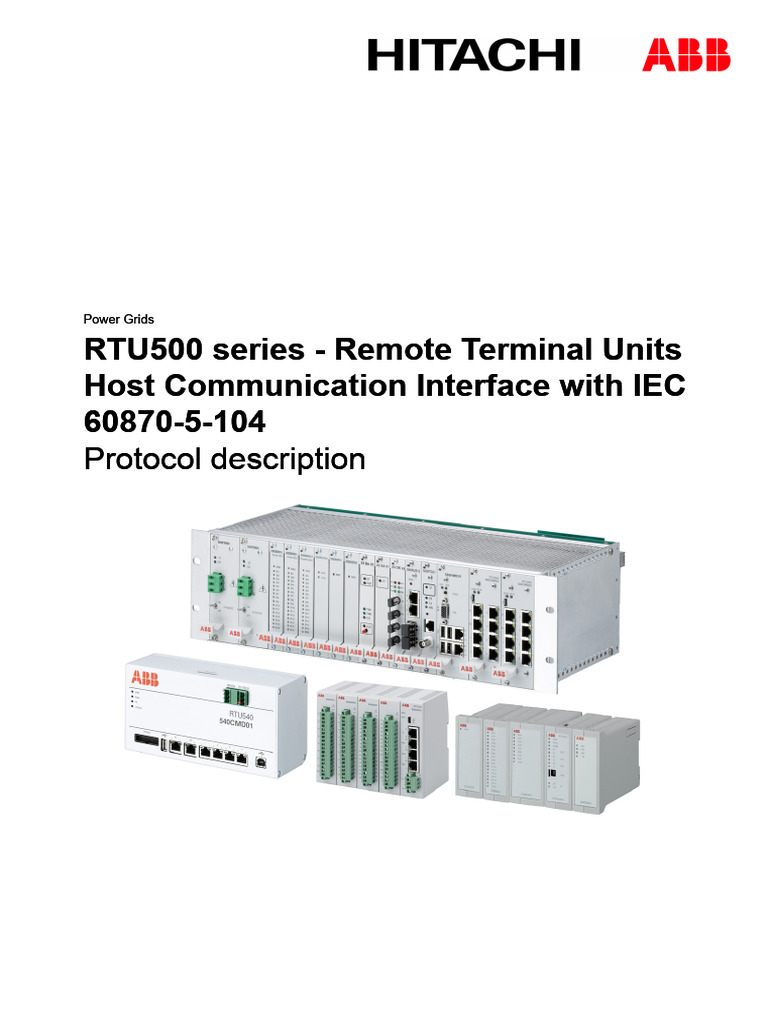 HCI - IEC60870-5-104 - en (RTU560 Use Function 104) | PDF | Computing ...