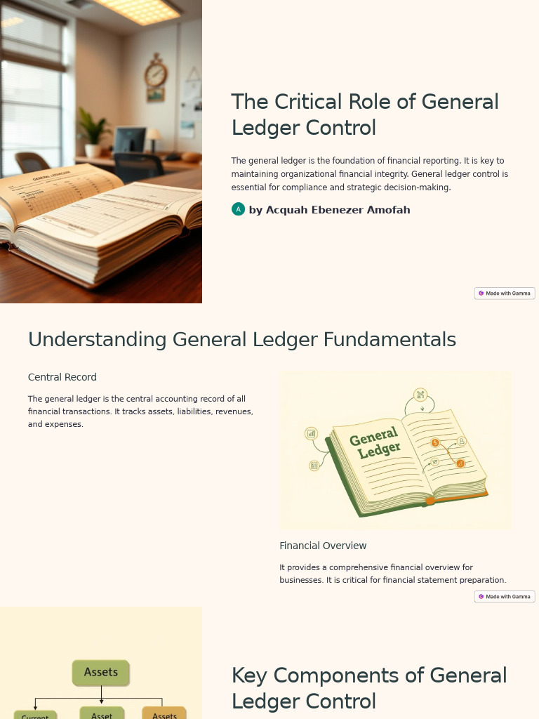 The Critical Role of General Ledger Control | PDF | Internal Control | Accounting