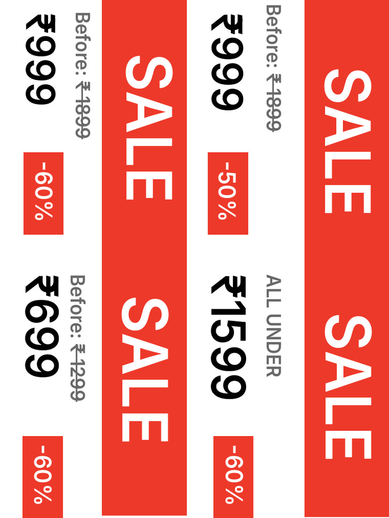 Updated Clearance Signage A4-A5 | PDF