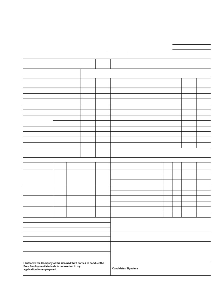Medical Examination Report Template | PDF | Diseases And Disorders ...