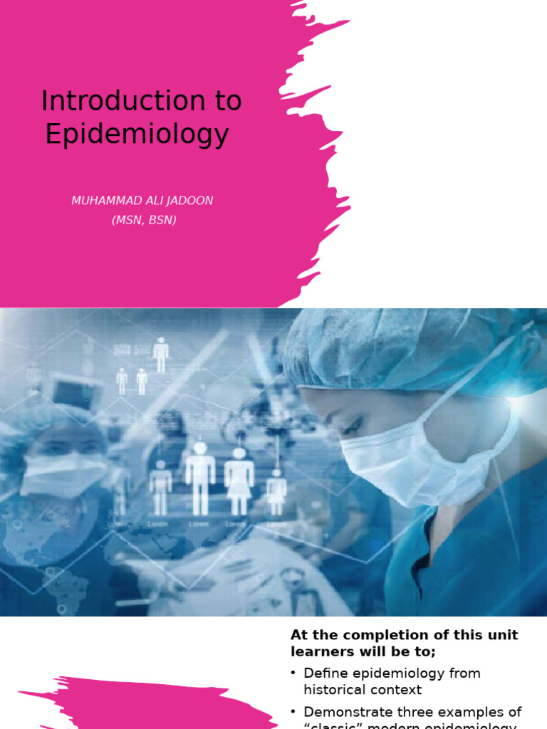 Introduction To Epidemiology | PDF