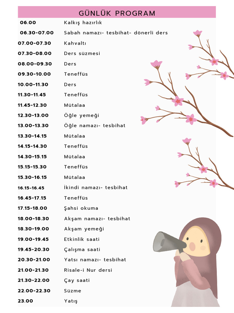 Kiş Günlük Program | PDF