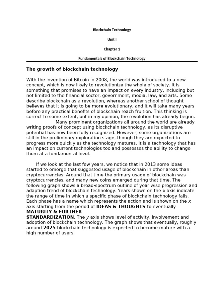 Blockchain - Unit I - Chapter 1 | PDF | Cryptocurrency | Bitcoin