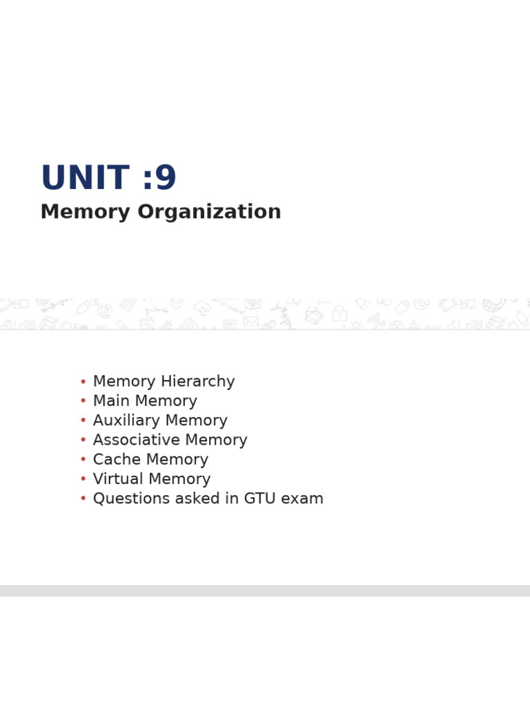 Unit-9 - Memory Management | PDF | Random Access Memory | Computer Data ...