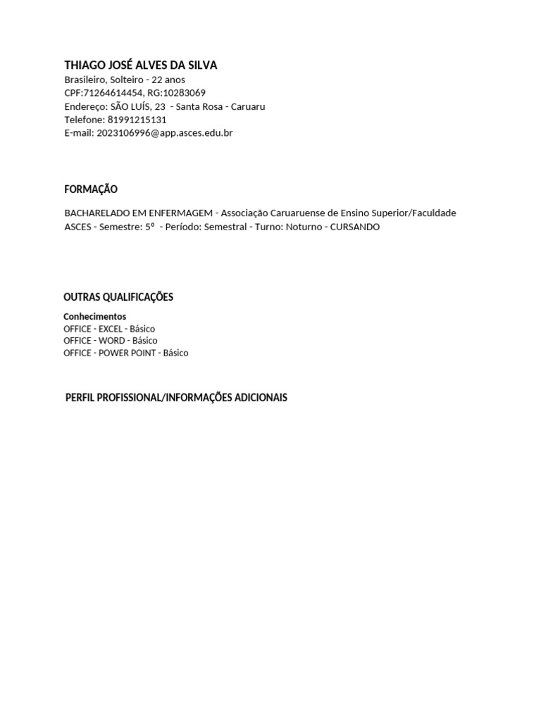 AutoCurriculo 16-06-2025 | PDF