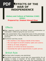 War of Independence 1857 Pakistan Studies Notes | PDF