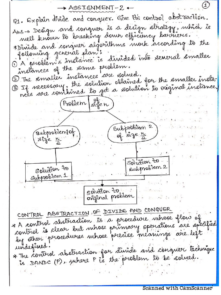 DAA Assignment 2 Ritika Mishra 1st19cs728 | PDF