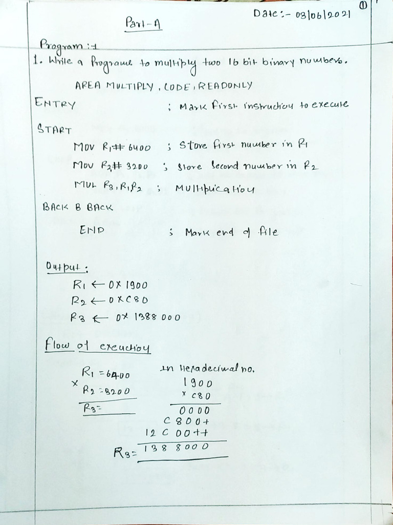 Prabhakar Kumar 1st19cs094 MES Lab Record Part - A Sec - B | PDF