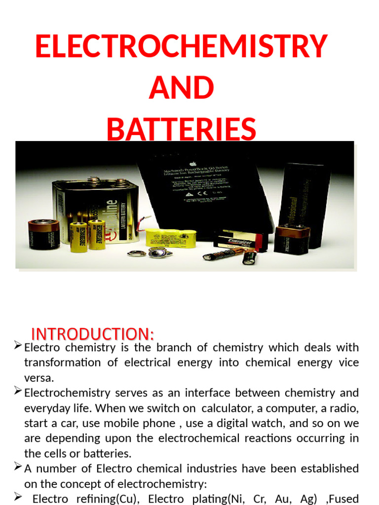 UNIT-4 Electrochemistry &batteries | PDF | Lithium Ion Battery ...