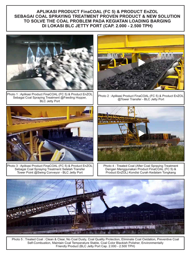 Aplikasi Product FinaCOAL (FC 5) @BLC Jetty Port | PDF