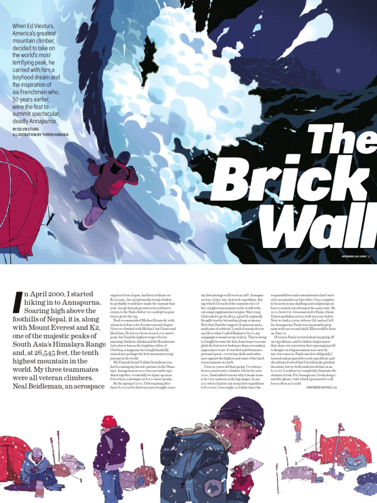 Ed Viesturs' Annapurna Expedition | PDF | Mountaineering | Mount Everest