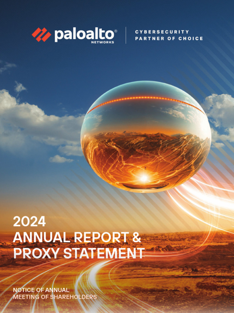 PANW -- 2024 Annual Report and Proxy | PDF | Economies | Business