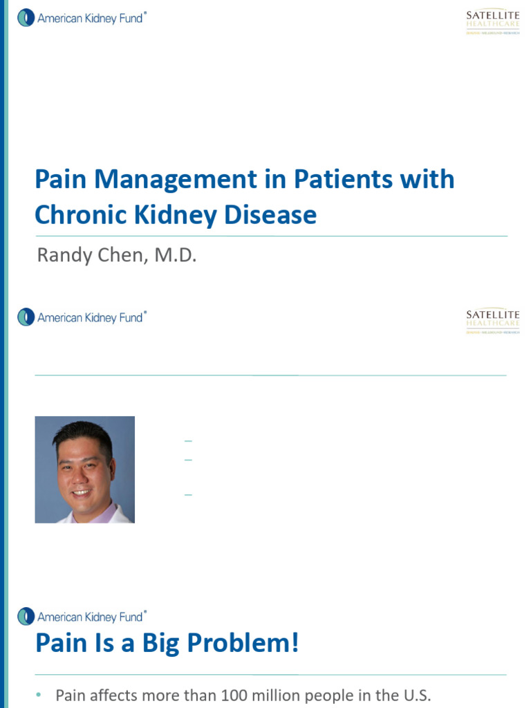 Pain Management and Kidney Disease | PDF | Pain | Peripheral Neuropathy