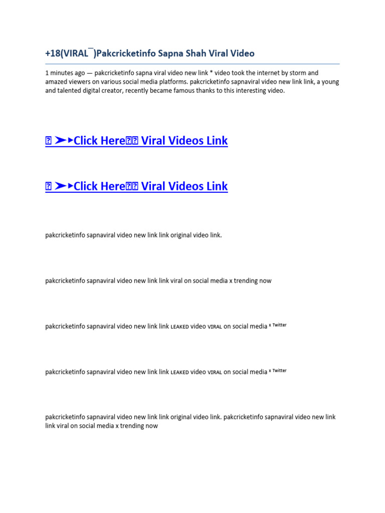 879958851 Sapna Shah Viral Video Link | PDF | Computer Mediated Communication | Internet