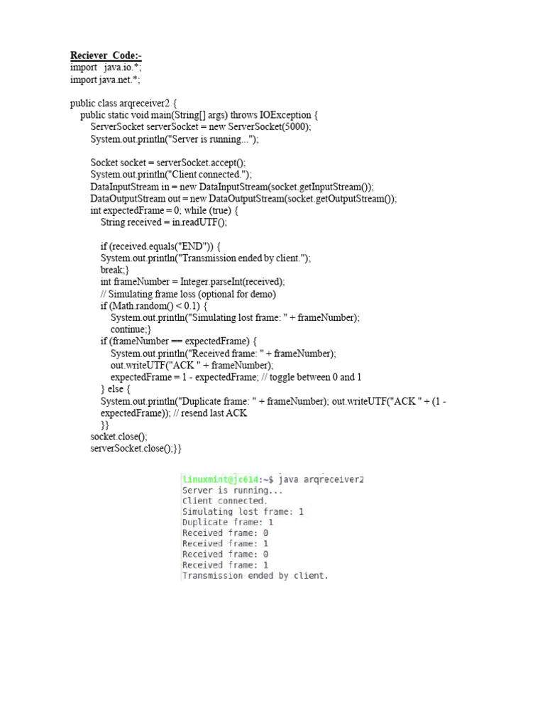 Stop and Wait ARQ | PDF