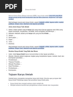 Contoh Karya Ilmiah Bentuk Essay | PDF