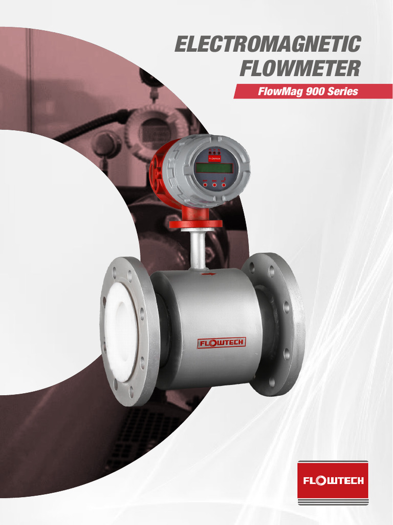 Flowtech FlowMag-900 Electromagnetic Flow Meter | PDF | Flow Measurement | Instrumentation