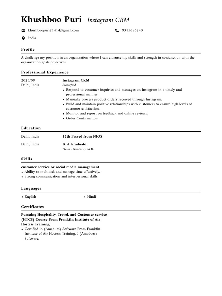 Khushboo Puri FlowCV Resume 20241026 | PDF