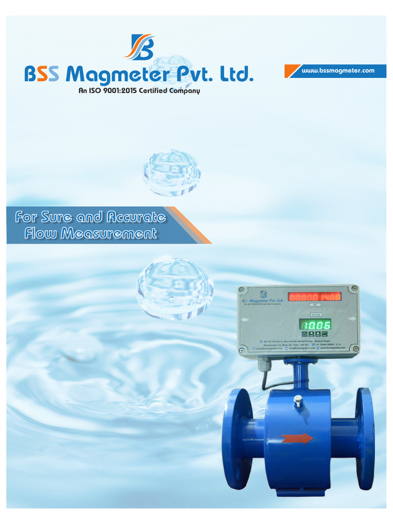 BSS Magmeter Electromagnetic Flow Meter | PDF | Flow Measurement | Electrical Resistivity And ...