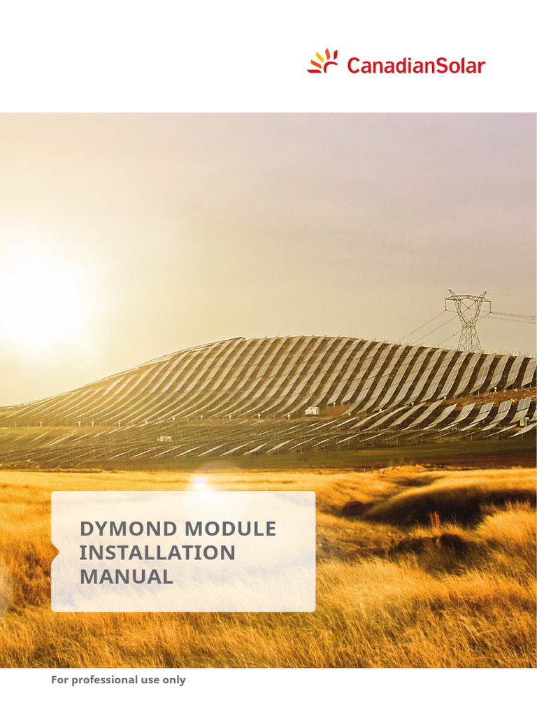 Dymond Module Installation Guide | PDF | Solar Panel | Photovoltaics