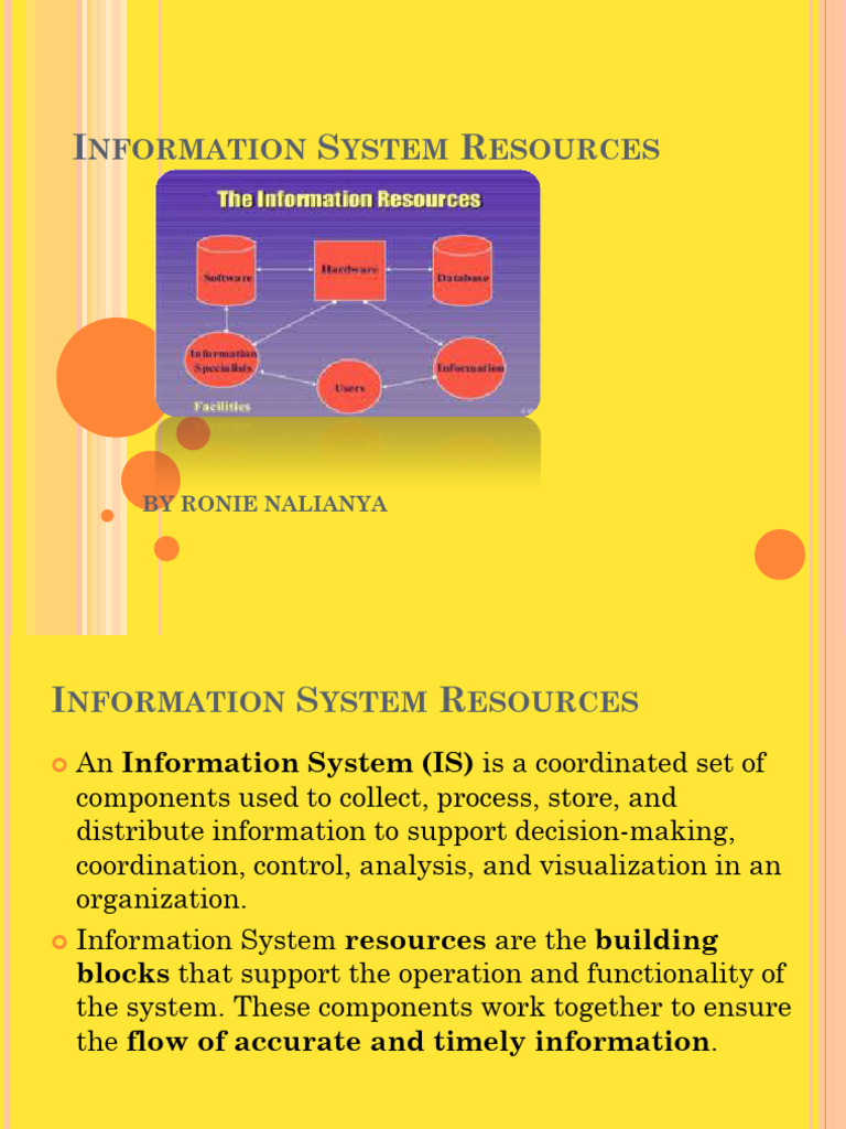 Information System Resources | PDF | Operating System | Computer Network