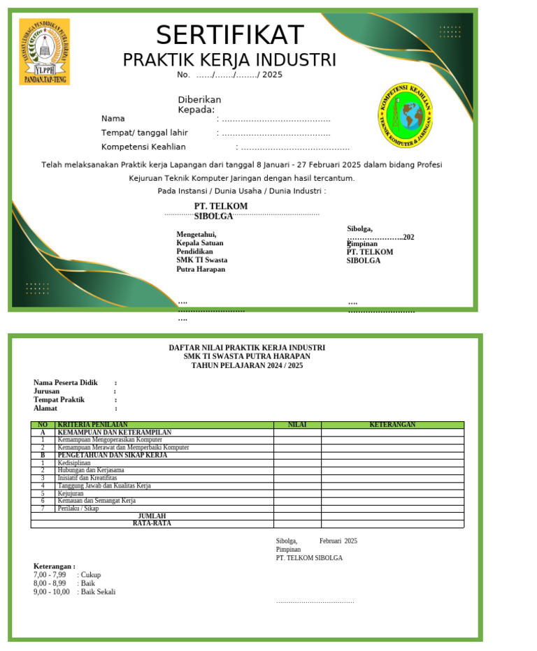 Sertifikat PSG | PDF