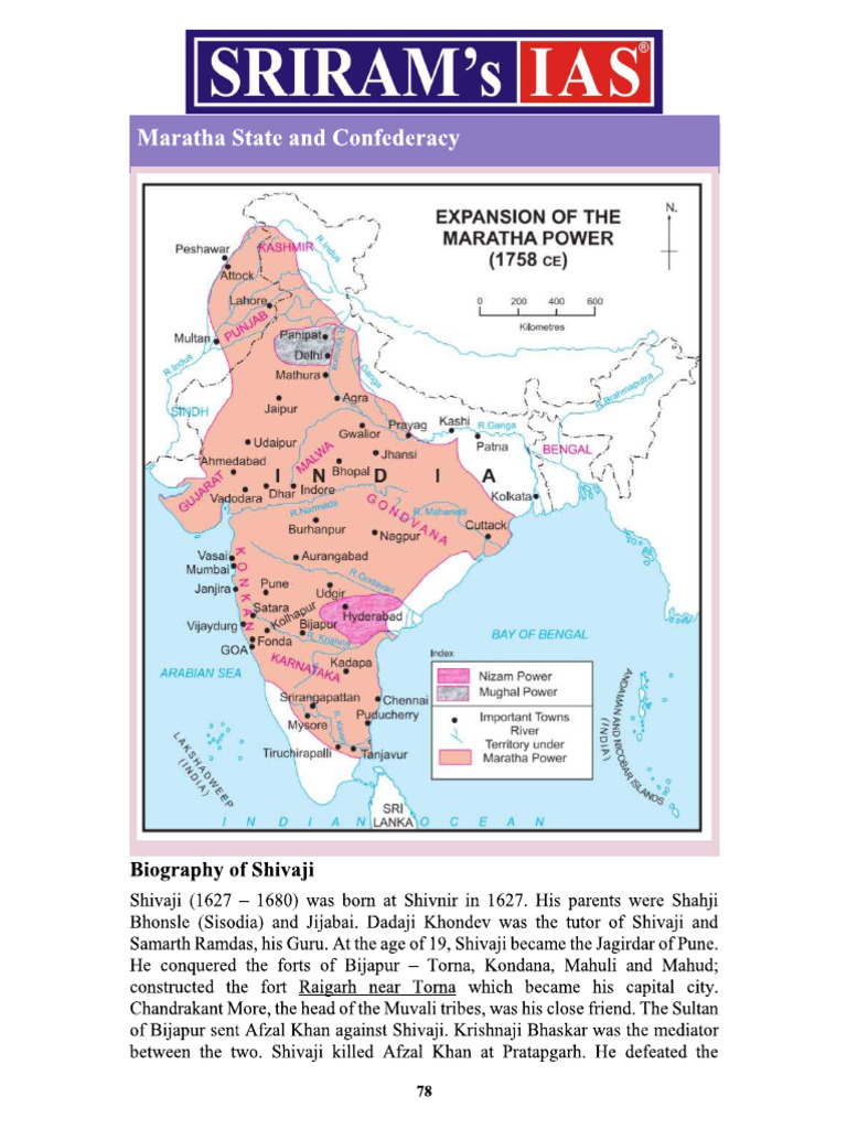 Maratha State and Confederacy SriRams | PDF