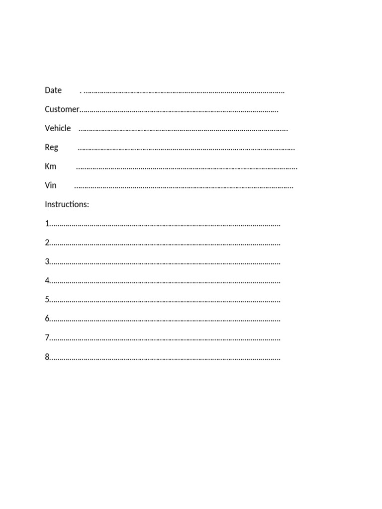 Job Card | PDF