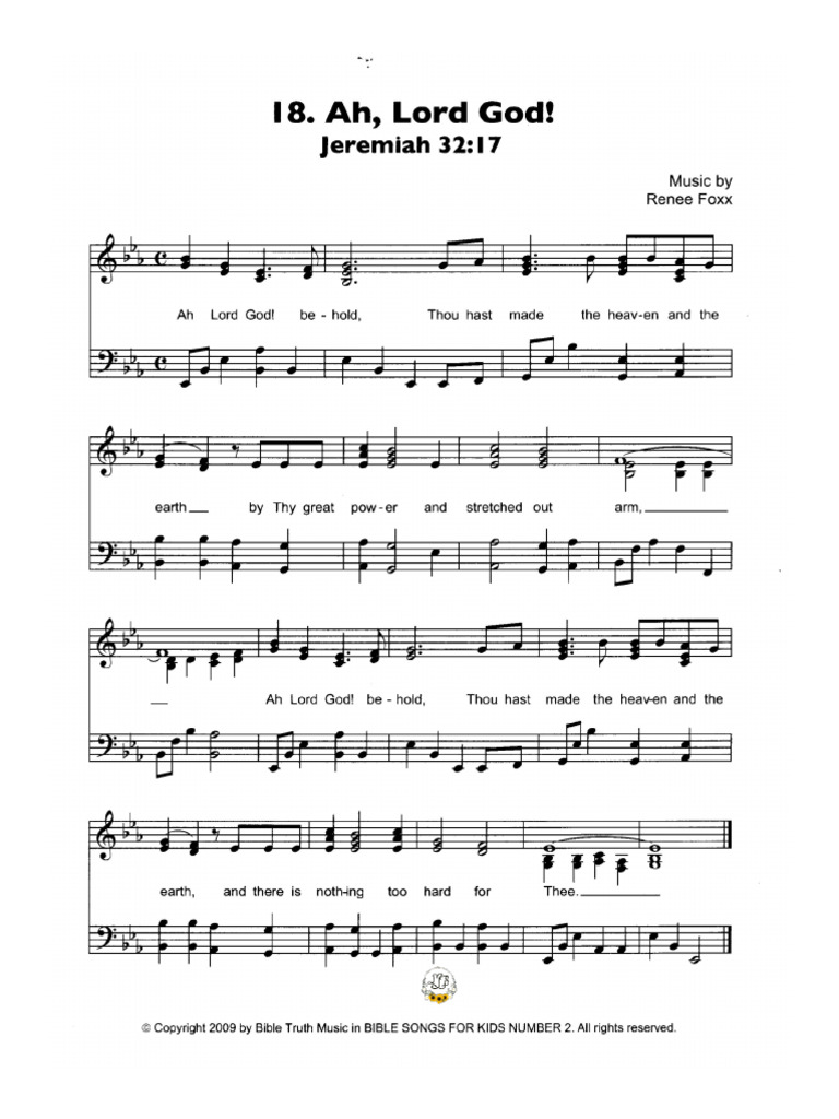 Ah, Lord God | PDF