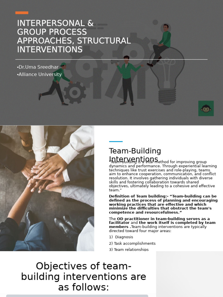 Module 6 PPT - Interpersonal Grup Approaches. | PDF | Team Building | Business Process