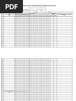 2025 Learner Attendance Register Template | PDF