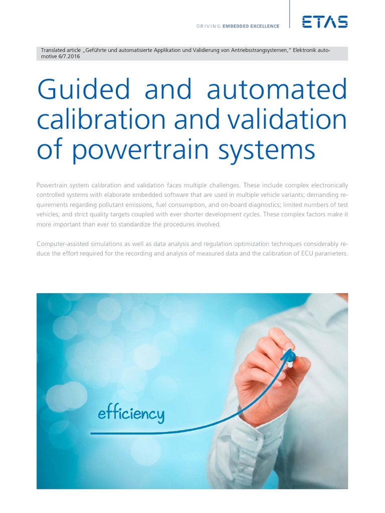 Elektronik Automotive Guided Automated Calibration Validation en | PDF | Simulation | Calibration