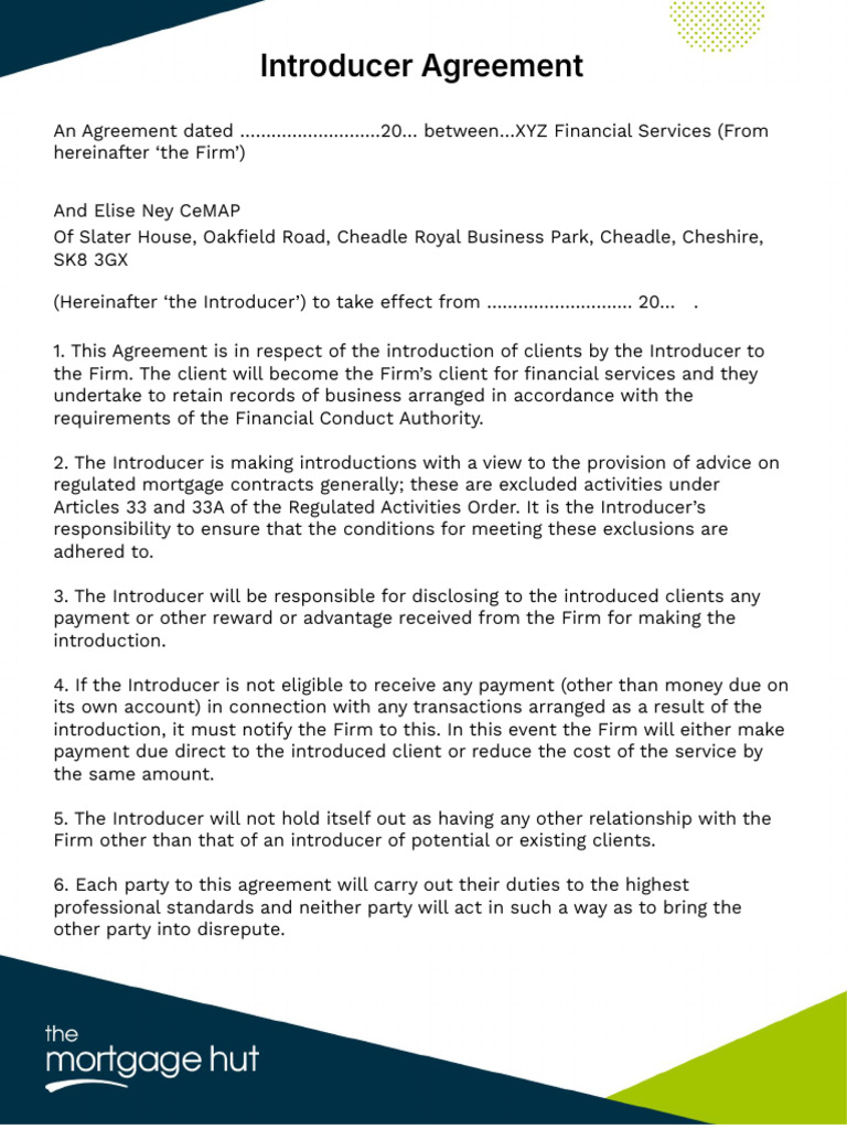 Introducer Agreement Document | PDF | Private Law | Business Law