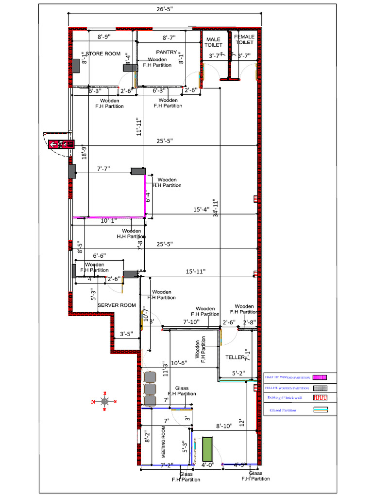 Tiptur - Partition - Detail Layout | PDF | Architectural Elements ...