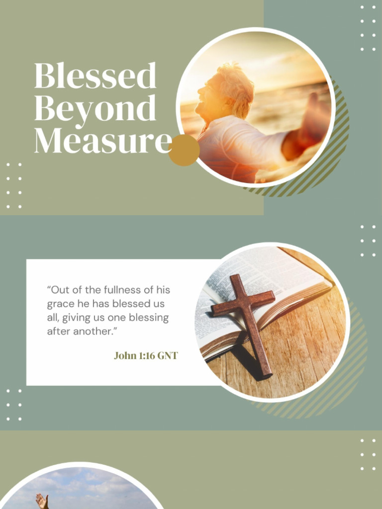 SESSION 1 - Blessed Beyond Measure | PDF