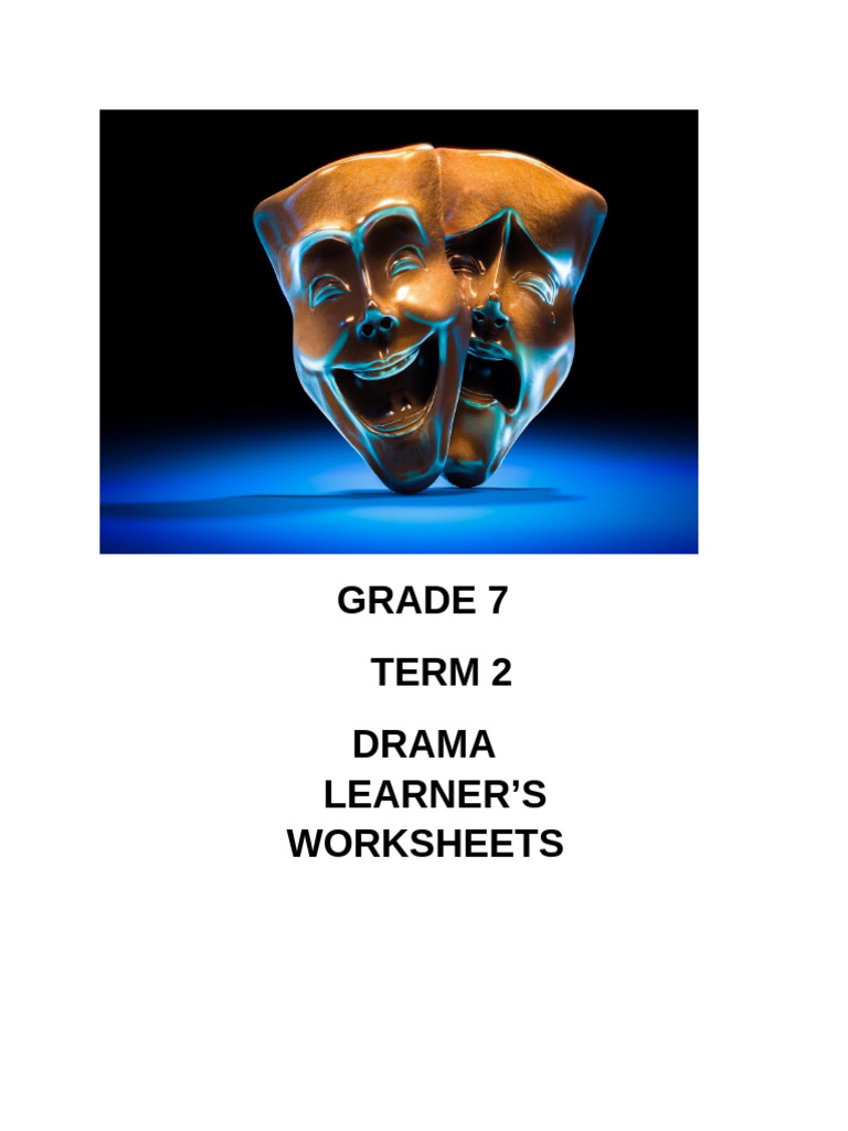 Grade 7 Drama Worksheets Term 2 | PDF