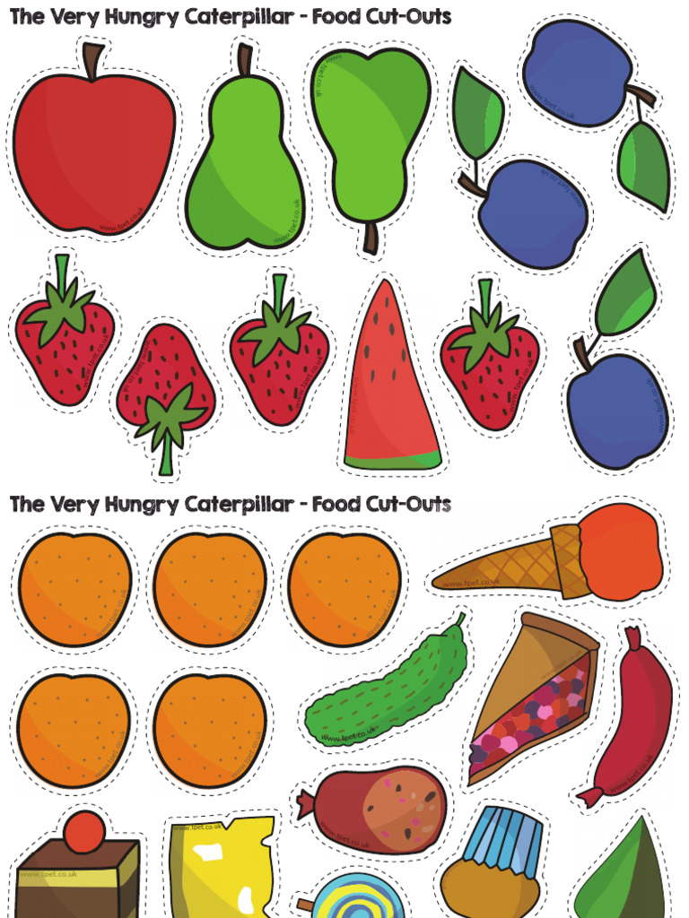 TP F 4977 The Very Hungry Caterpillar Food Cut Outs | PDF