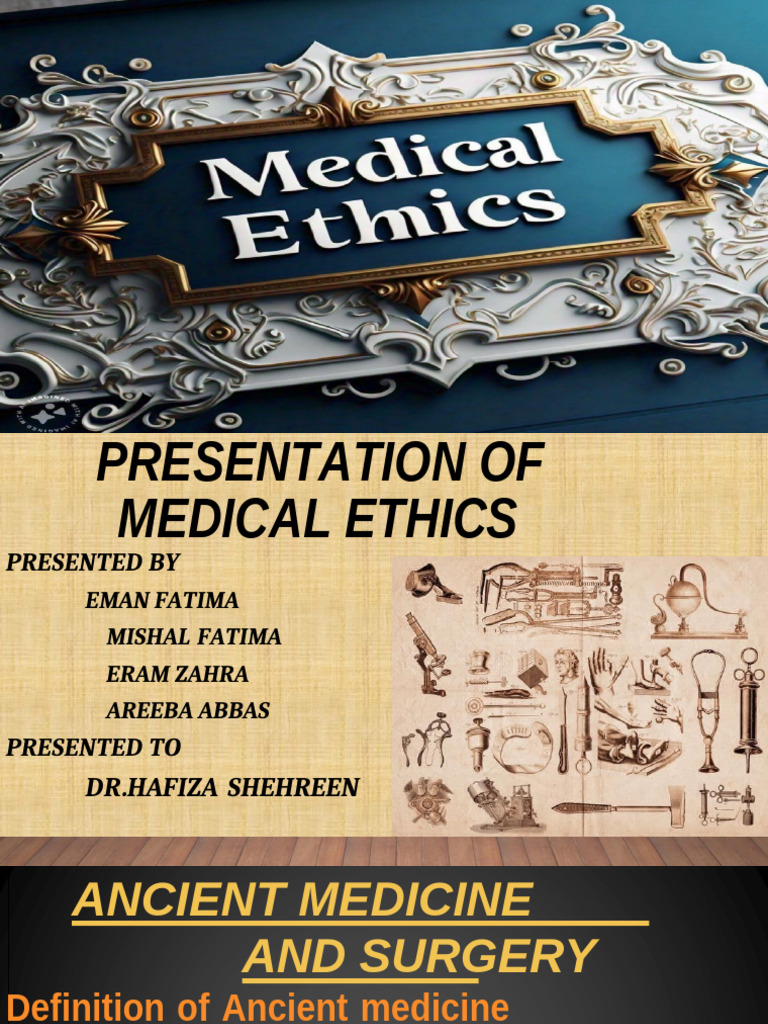 Ancient Medicine and Surgery Presentation | PDF | Ayurveda | Ancient Egypt