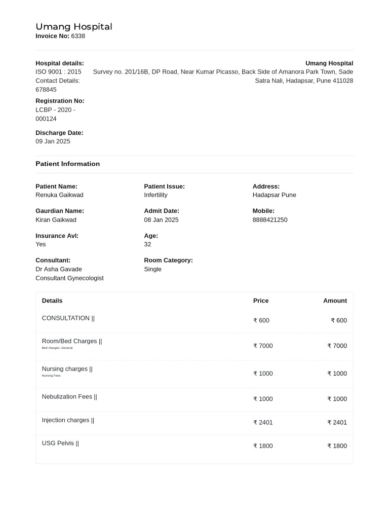 Medical Bill Template 1 | PDF | Public Services | Medicine