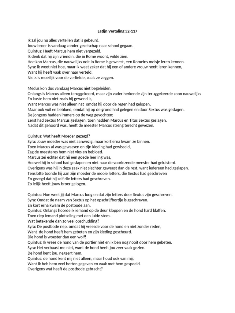 Latijn Vertaling H24 | PDF