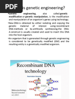 Basic Principles of Genetic Engineering | PDF